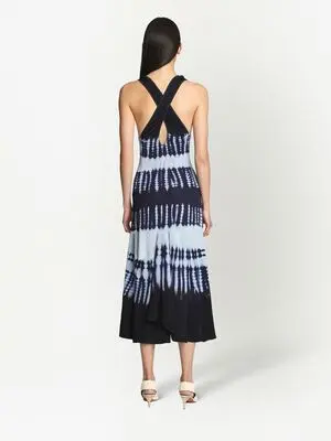 Proenza Schouler Tie-dye Print Midi Dress - Blue