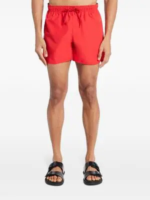 Lacoste Embroidered-logo Swim Shorts - Red