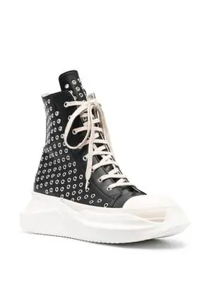 Rick Owens Abstract High-top Sneakers