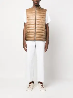 Herno Reversible Padded Down Gilet - Brown