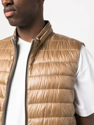 Herno Reversible Padded Down Gilet - Brown