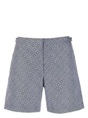 Orlebar Brown Bulldog Narin Graphic-print Swim Shorts - Blue