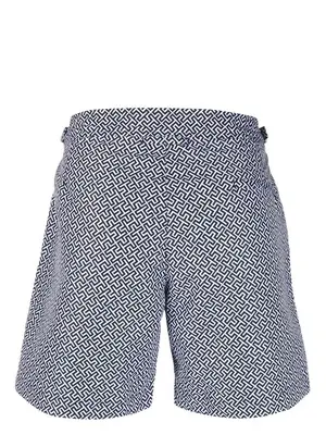 Orlebar Brown Bulldog Narin Graphic-print Swim Shorts - Blue