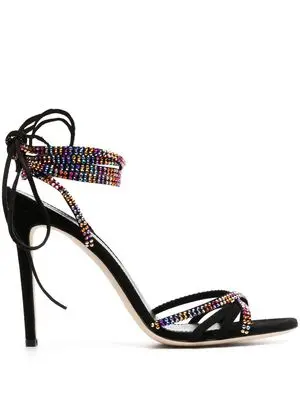 Paris Texas Holly Nicole 105mm Sandals - Black