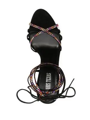 Paris Texas Holly Nicole 105mm Sandals - Black