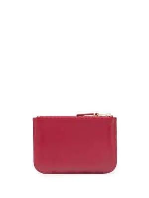 Comme Des Garçons Logo-stamp Leather Purse - Red