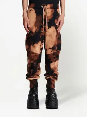 Balmain Tie-dye Print Track Pants - Brown