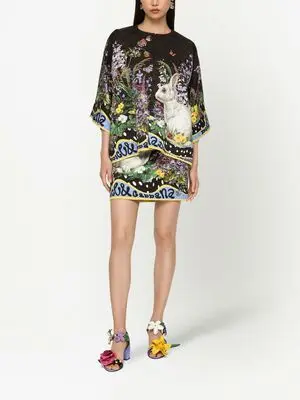 Dolce & Gabbana Graphic-print Mini Skirt
