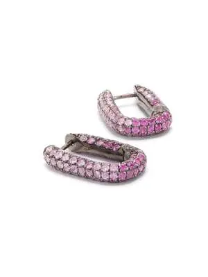 SELIM MOUZANNAR Link Sapphire Earrings - Silver