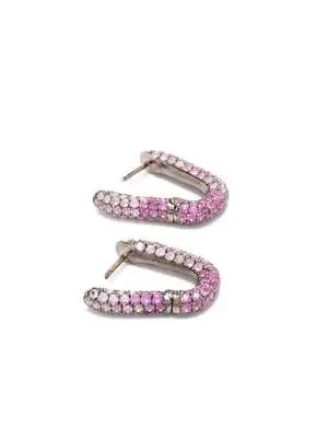 SELIM MOUZANNAR Link Sapphire Earrings - Silver