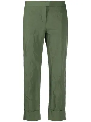 Fabiana Filippi Front-fastening Trousers - Green
