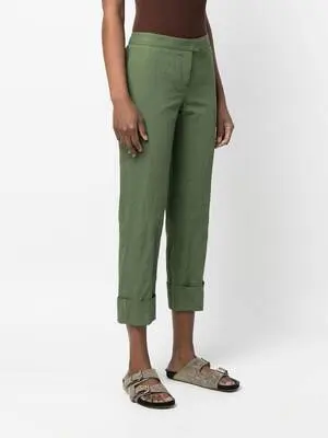 Fabiana Filippi Front-fastening Trousers - Green