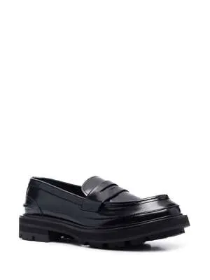 Alexander McQueen Tread-sole Penny-slot Loafers
