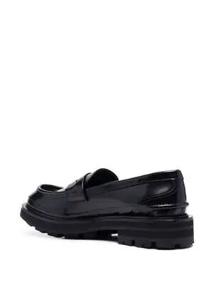 Alexander McQueen Tread-sole Penny-slot Loafers
