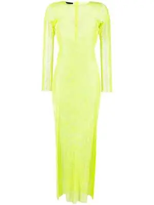 SANTA BRANDS Semi-sheer Maxi Dress - Green