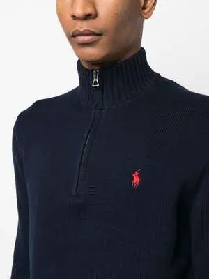 Polo Ralph Lauren Cotton Quarter-zip Sweatshirt - Blue