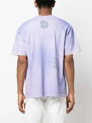 OBJECTS IV LIFE Graphic-print Faded T-shirt - Purple