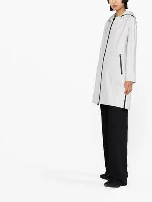 Herno Hooded Zip-fastening Coat - Grey