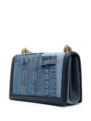 Dolce & Gabbana Medium Devotion Denim Shoulder Bag