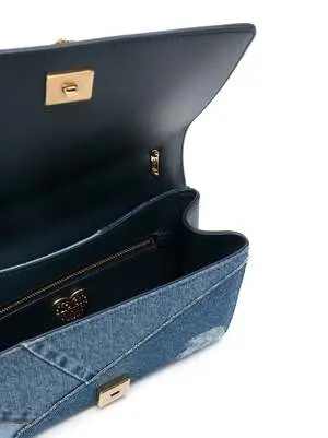 Dolce & Gabbana Medium Devotion Denim Shoulder Bag