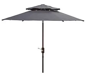 SAFAVIEH Athens 9' Double Top Crank Umbrella - One-color
