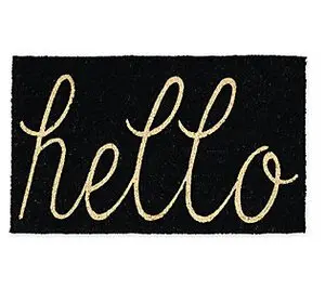 DESIGN IMPORTS Hello 17' X 29' Doormat - One-color