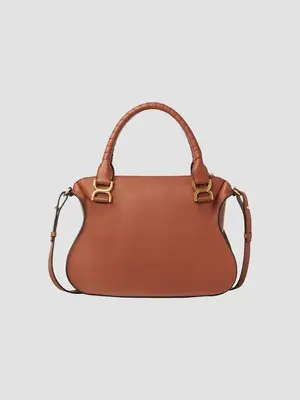 Chloé Marcie Leather Satchel - Tan