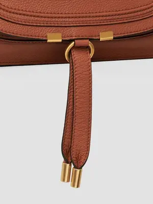 Chloé Marcie Leather Satchel - Tan