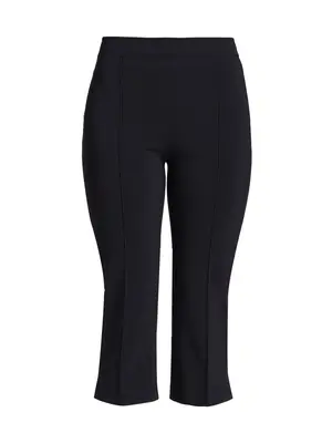 Chiara Boni La Petite Robe Nuccia Jersey Capri Pants - Black