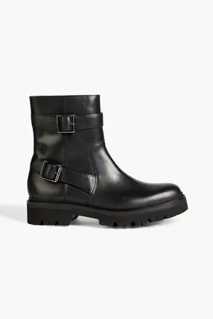 Grenson Natasha Buckled Leather Ankle Boots