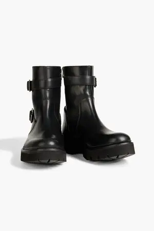 Grenson Natasha Buckled Leather Ankle Boots