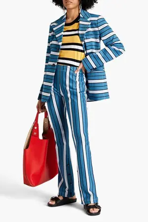 Marni Striped Ponte Blazer