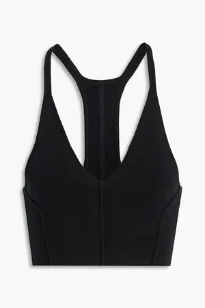 Helmut Lang Cropped Stretch-knit Tank