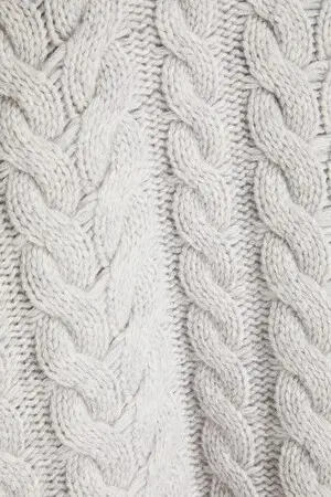 N.peal Oversized Cableknit Cashmere Turtleneck Sweater