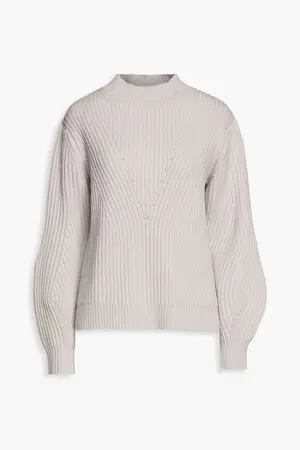 Chinti & Parker Ribbed Wool And Cashmereblend Sweater - Stone
