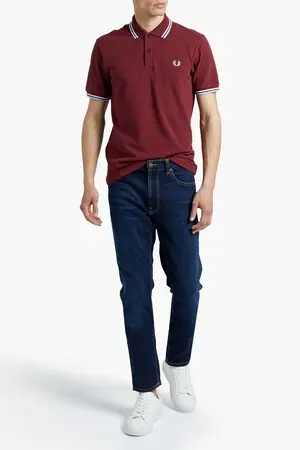 Fred Perry Embroidered Cottonpiqué Polo Shirt - Claret