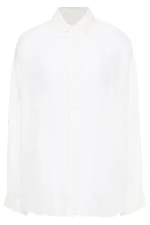 Rag & Bone Boyfriend Oversized Cottonblend Voile Shirt - White