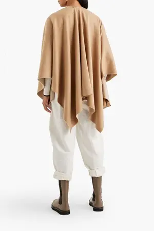 Rag & Bone Reversible Cashmerefelt Poncho - Camel