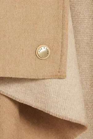 Rag & Bone Reversible Cashmerefelt Poncho - Camel