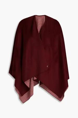 Rag & Bone Reversible Cashmerefelt Poncho Merlot