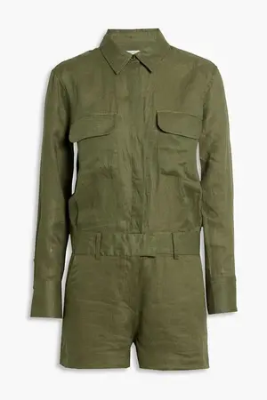 Equipment Valerie Linen Playsuit