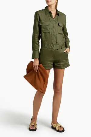 Equipment Valerie Linen Playsuit