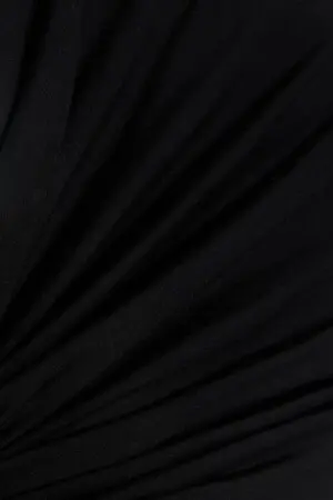 THE LINE BY K Kyo Oneshoulder Ruched Stretchmicro Modal Top - Black