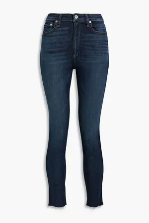 Rag & Bone Nina Highrise Skinny Jeans - Dark Denim