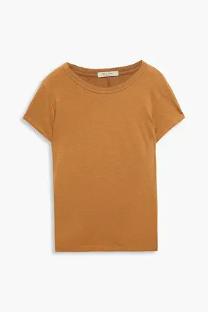 Rag & Bone Slub Organic Pima Cottonjersey Tshirt - Mustard