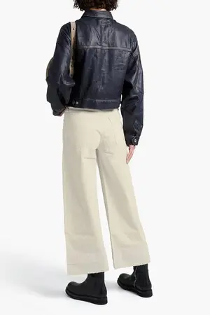 Rag & Bone Maya Cropped High-rise Wide-leg Jeans