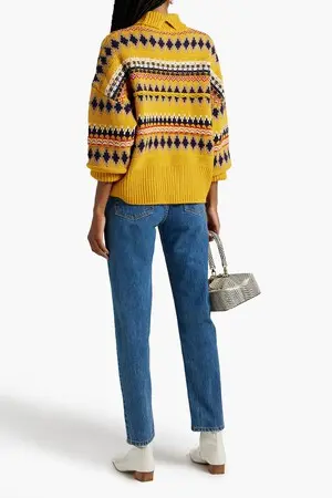 Rag & Bone Willow Fair Isle Wool Turtleneck Sweater