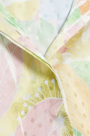 Equipment Therese Floral-print Silk-satin Jacquard Top