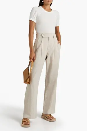 THE LINE BY K Remy Openback Ribbed Jersey Bodysuit