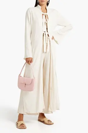 THE LINE BY K Crepe De Chine Tie Detailed Jacket